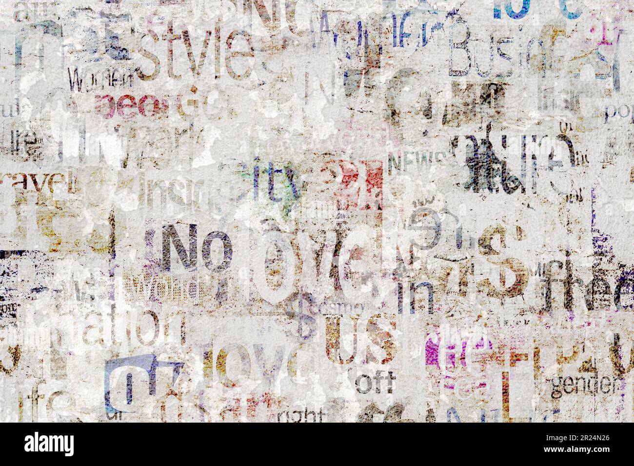 Newspaper paper grunge aged newsprint pattern background. Vintage old ...