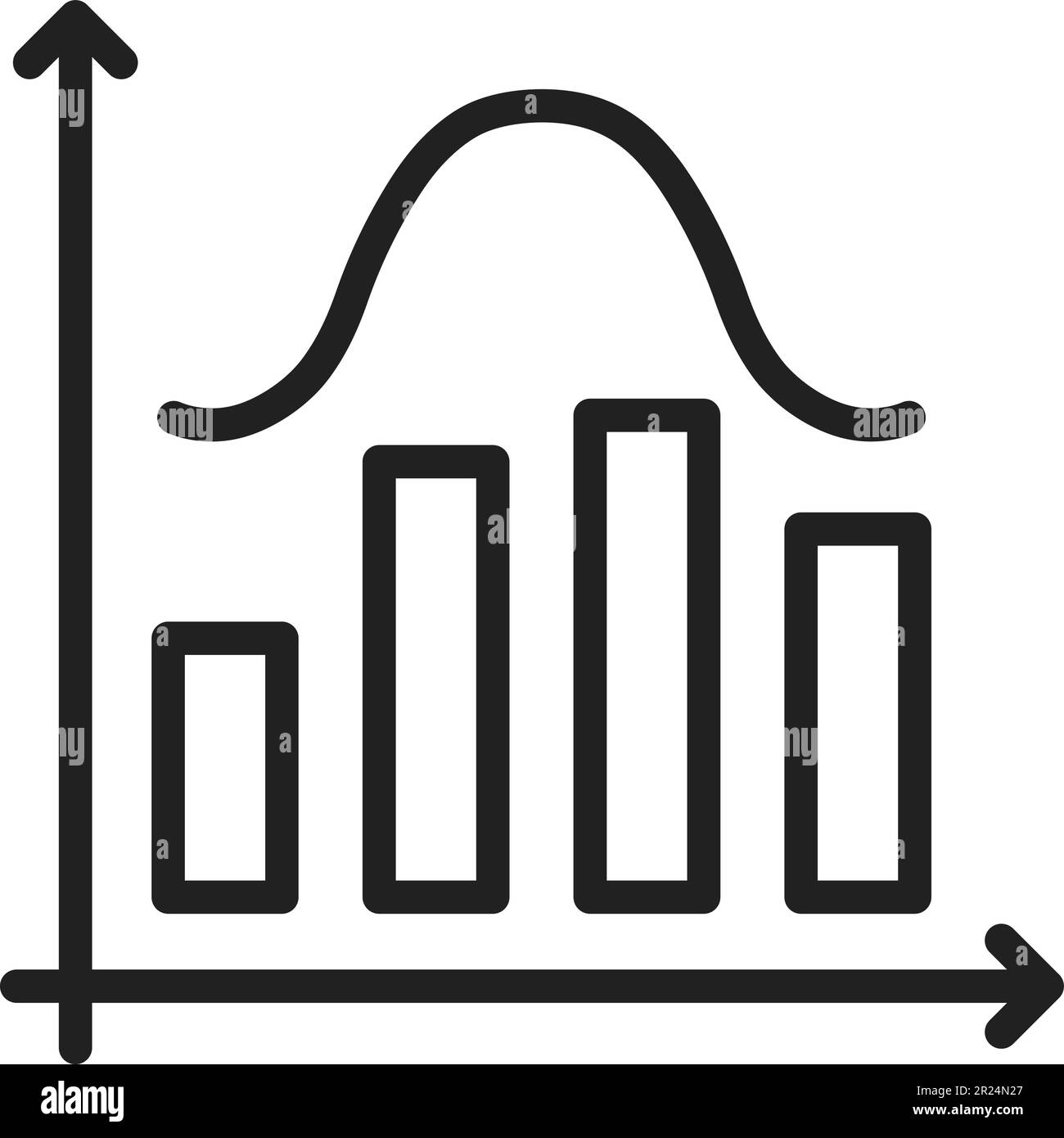 Histogram icon vector image Stock Vector Image & Art - Alamy