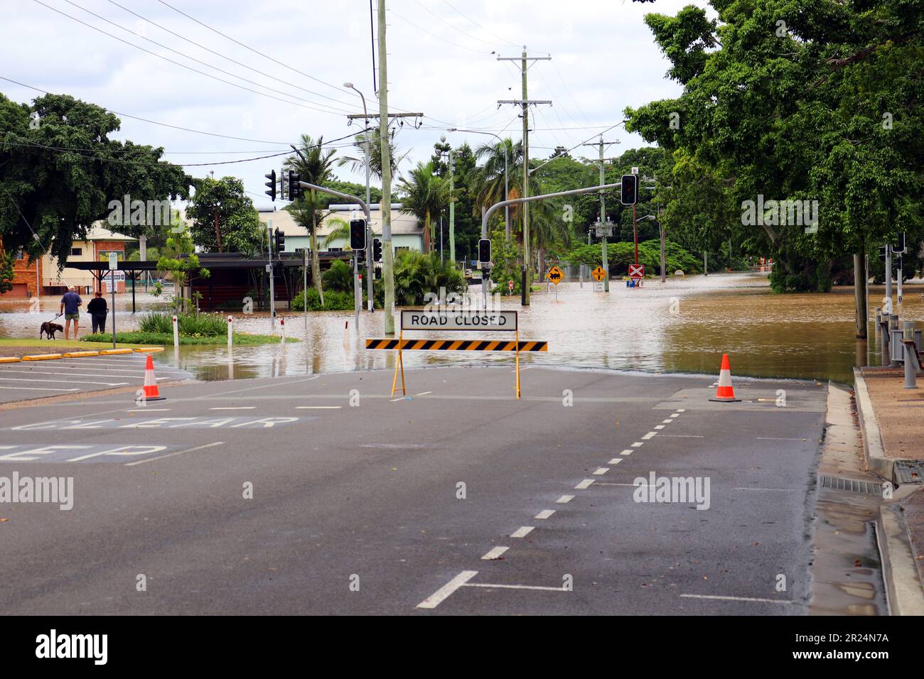 View of waterlogged street hi-res stock photography and images - Alamy