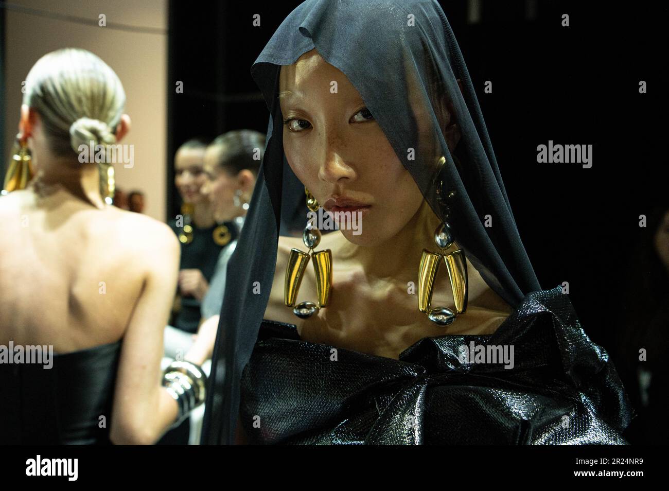 Sydney, Australia, May 17, 2023. Models backstage at the MARIAM SEDDIQ ...