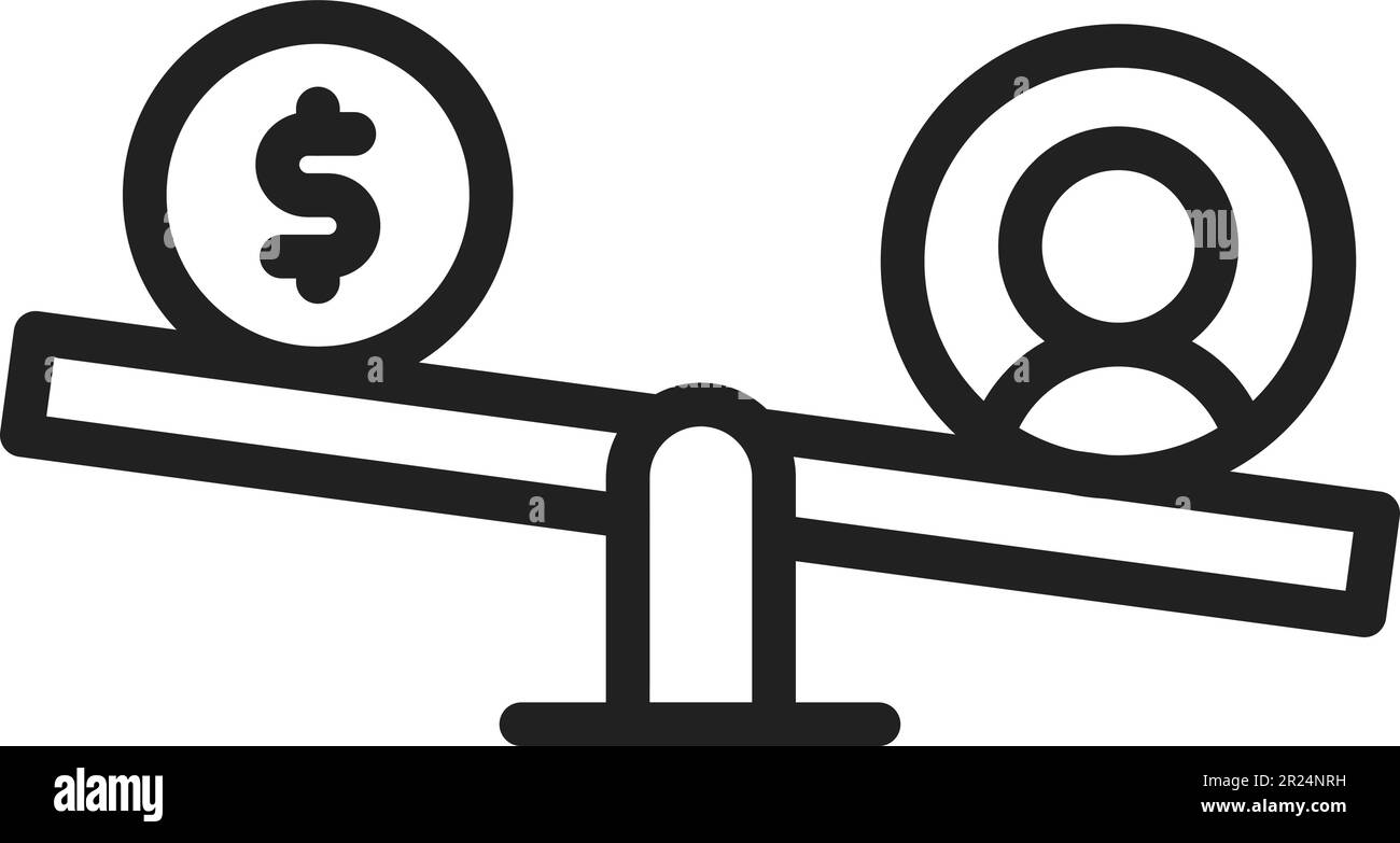 Inequality icon vector image Stock Vector Image & Art - Alamy