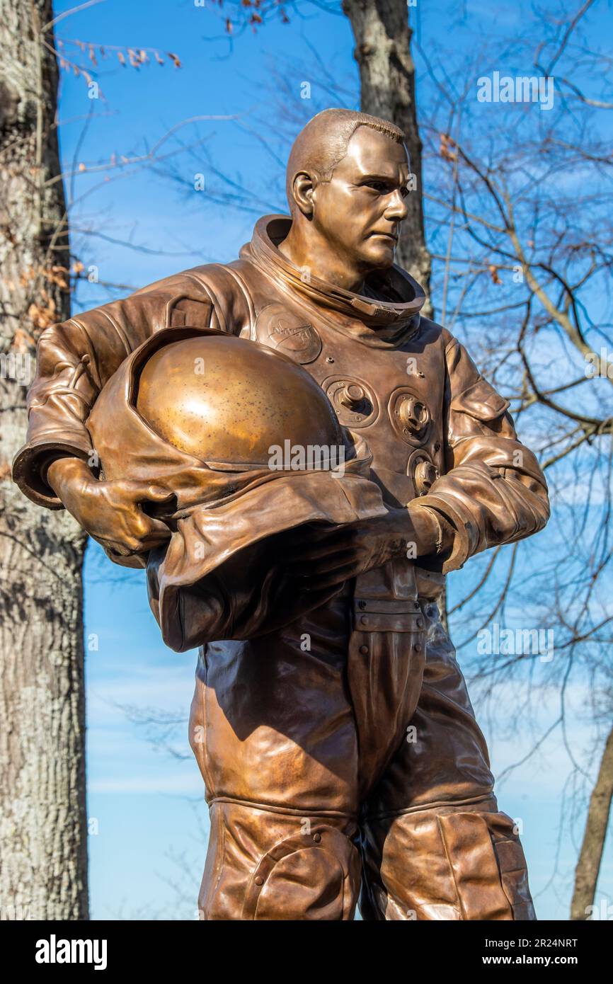 Huntsville USA 10th Feb 2023: The astronaut statue in front of U.S ...