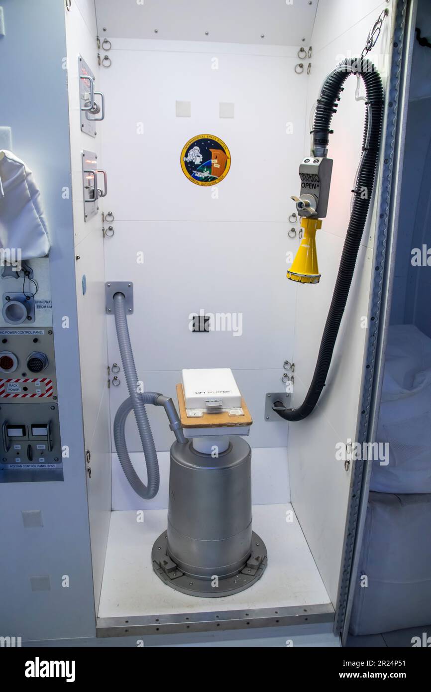 Huntsville USA 10th Feb 2023: the toilet used in space station in U.S ...