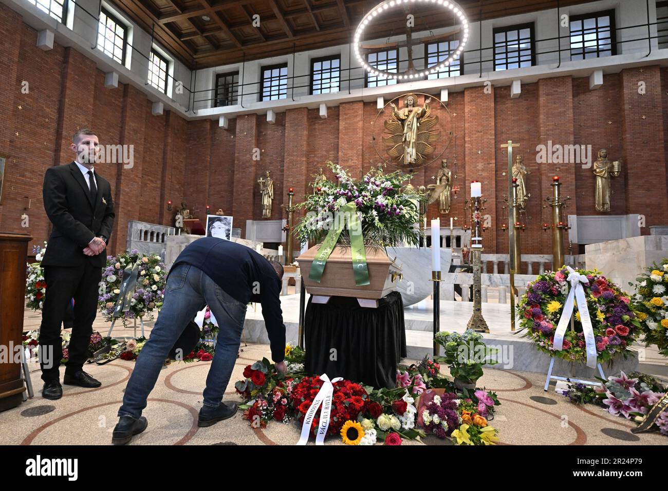 Prague, Czech Republic. 17th May, 2023. Mourning ceremony to pay last ...