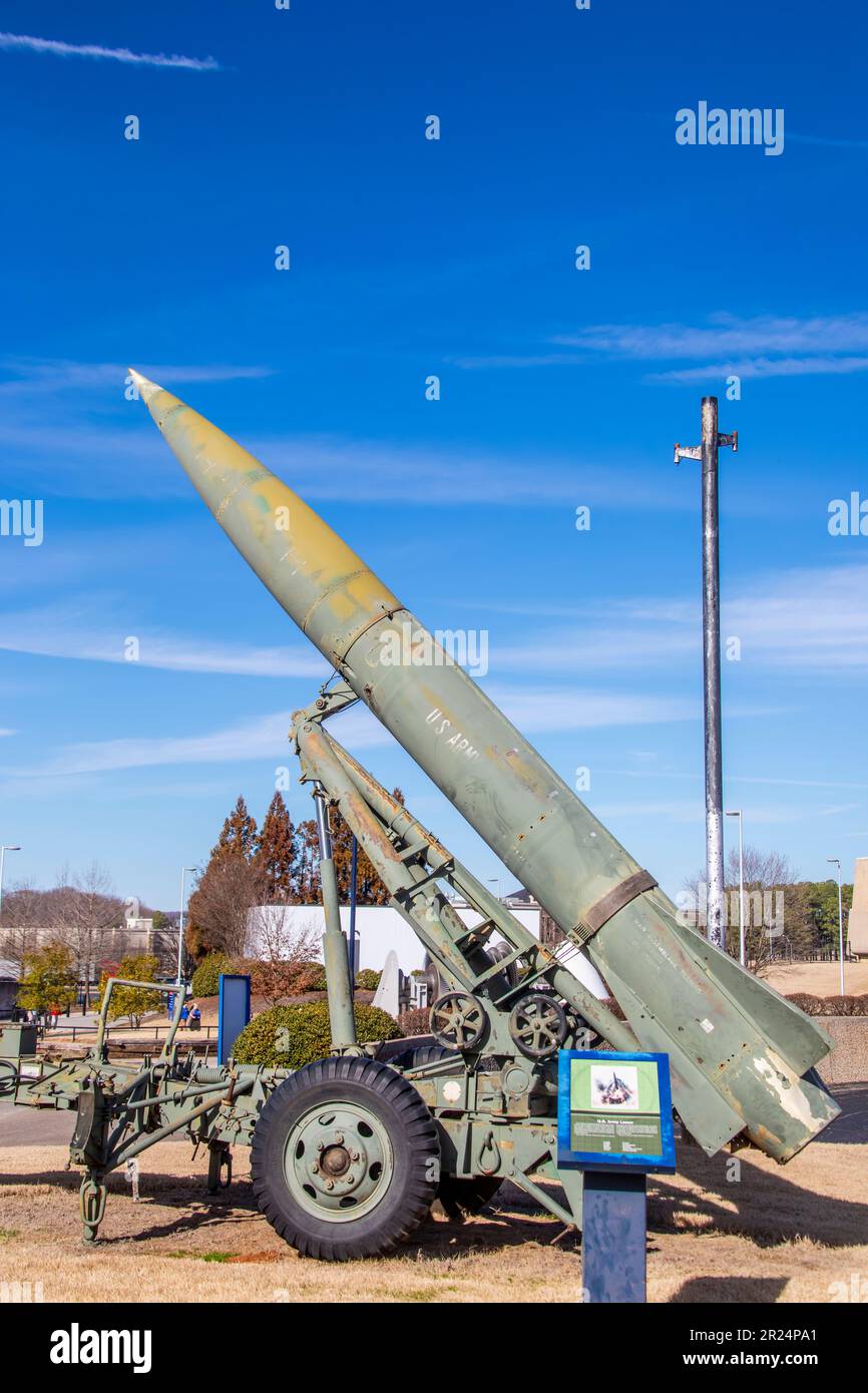Huntsville USA 10th Feb 2023: the MGM-52 Lance in U.S. Space Rocket ...