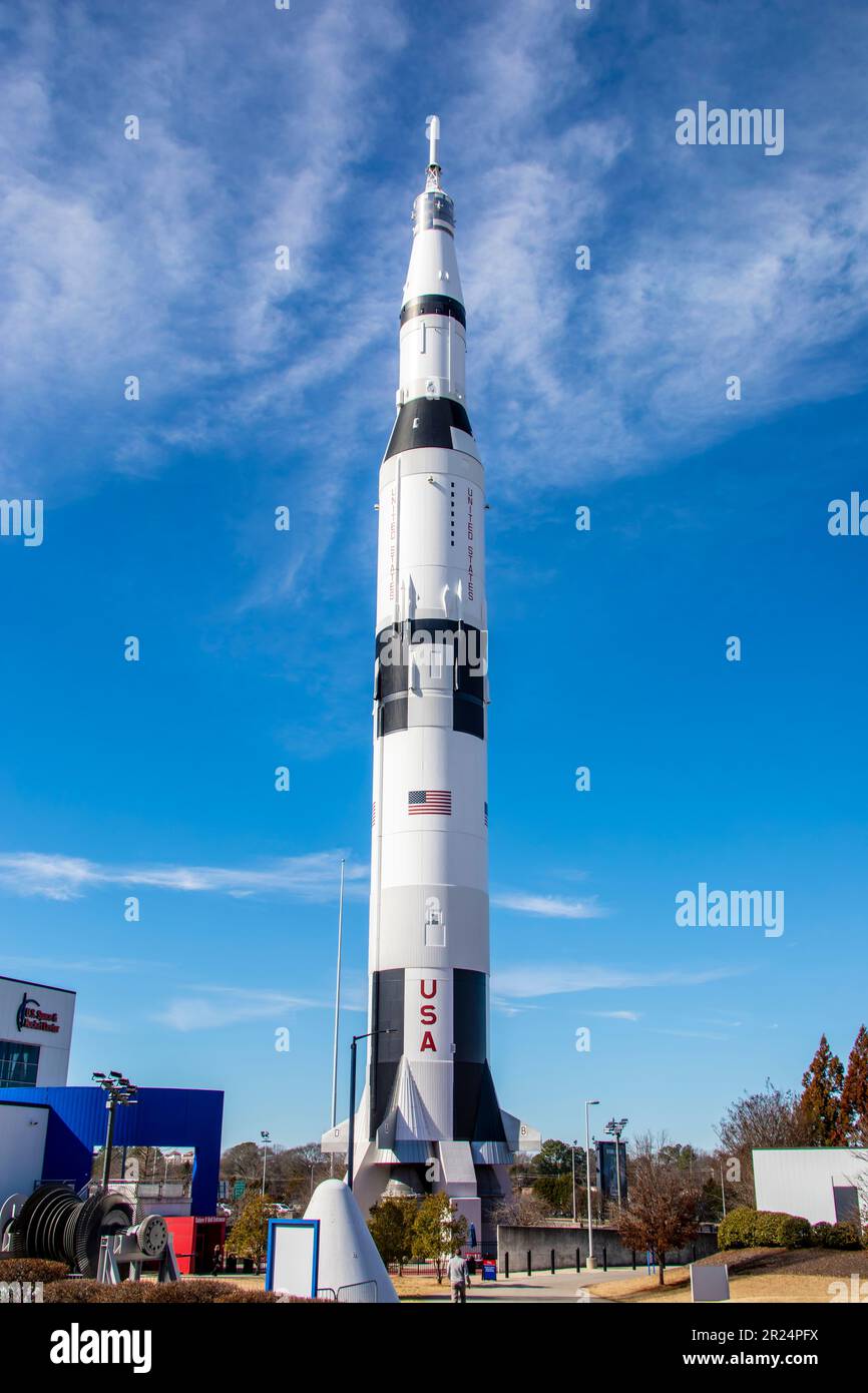 Huntsville USA 10th Feb 2023: Mighty and massive, the replica of Saturn ...