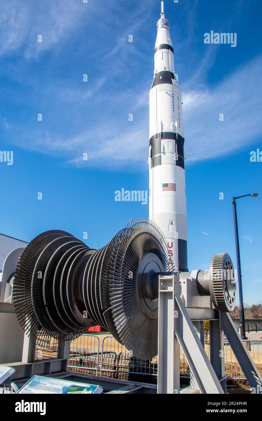 Huntsville USA 10th Feb 2023: Mighty and massive, the replica of Saturn ...