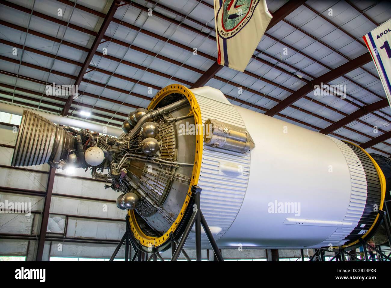 Houston USA 4th Feb 2023: Mighty and massive, the Saturn V rocket at ...