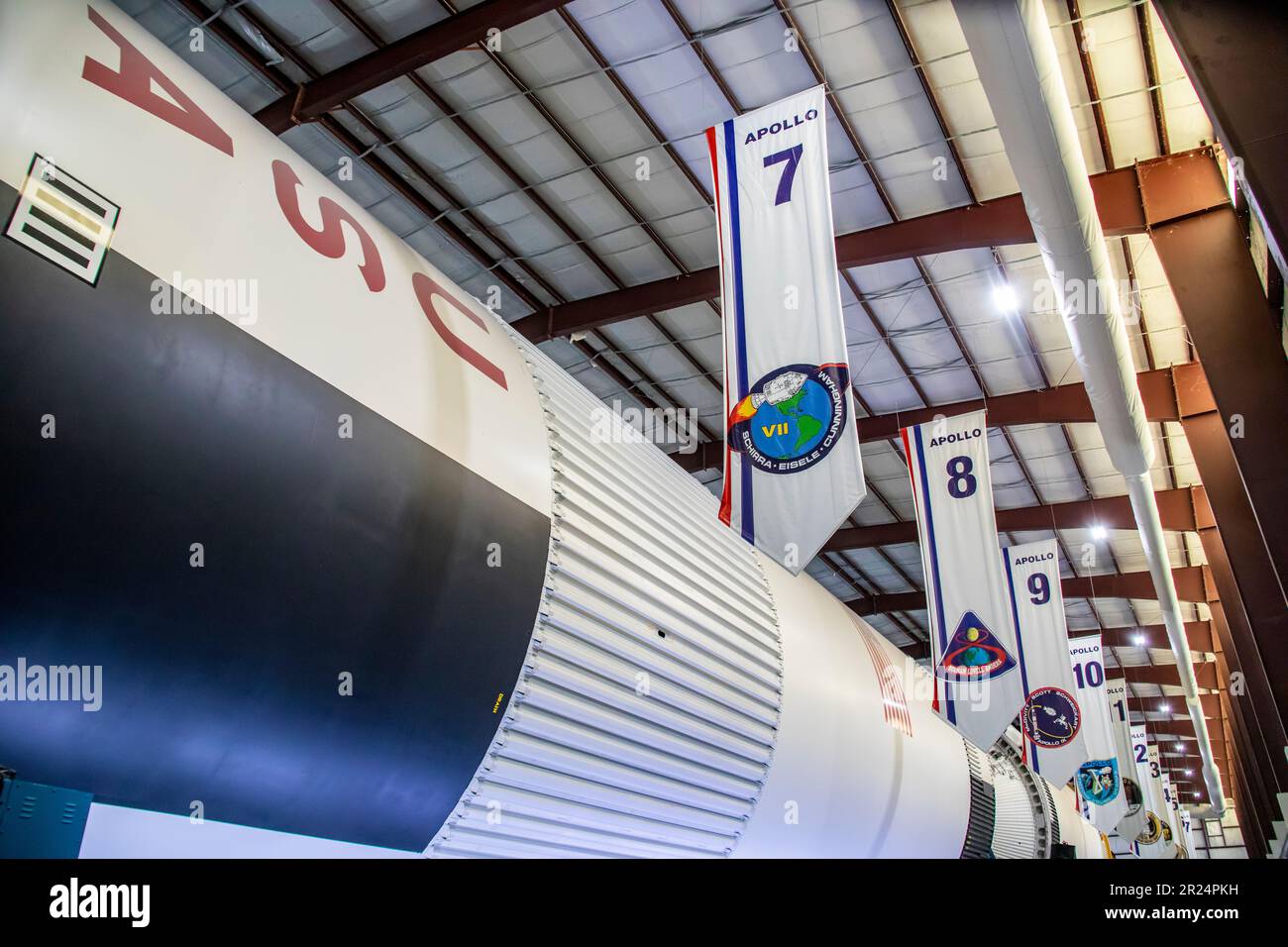 Houston USA 4th Feb 2023: Mighty and massive, the Saturn V rocket at ...