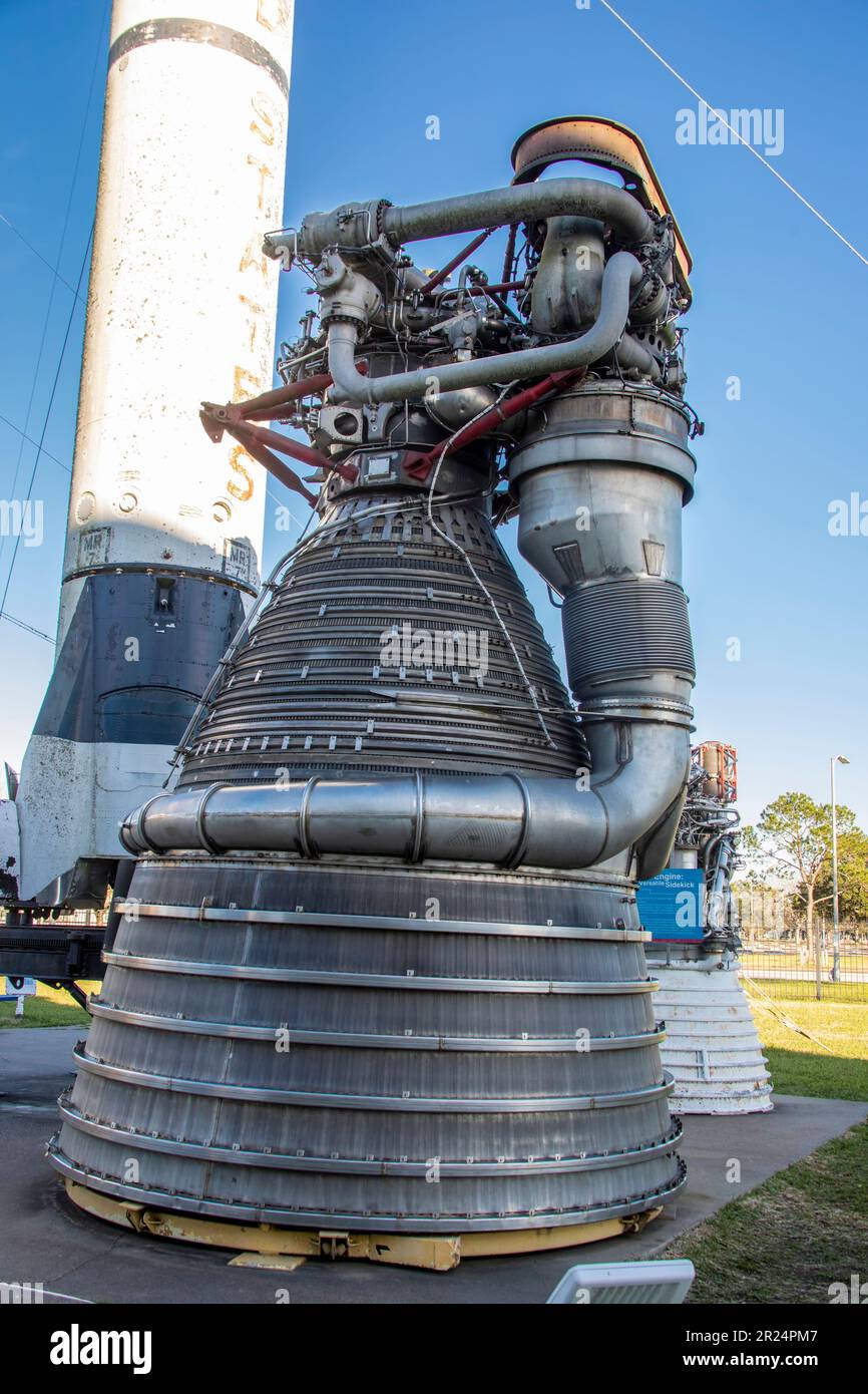 Houston USA 4th Feb 2023: the F-1 engine in space center Houston. A ...