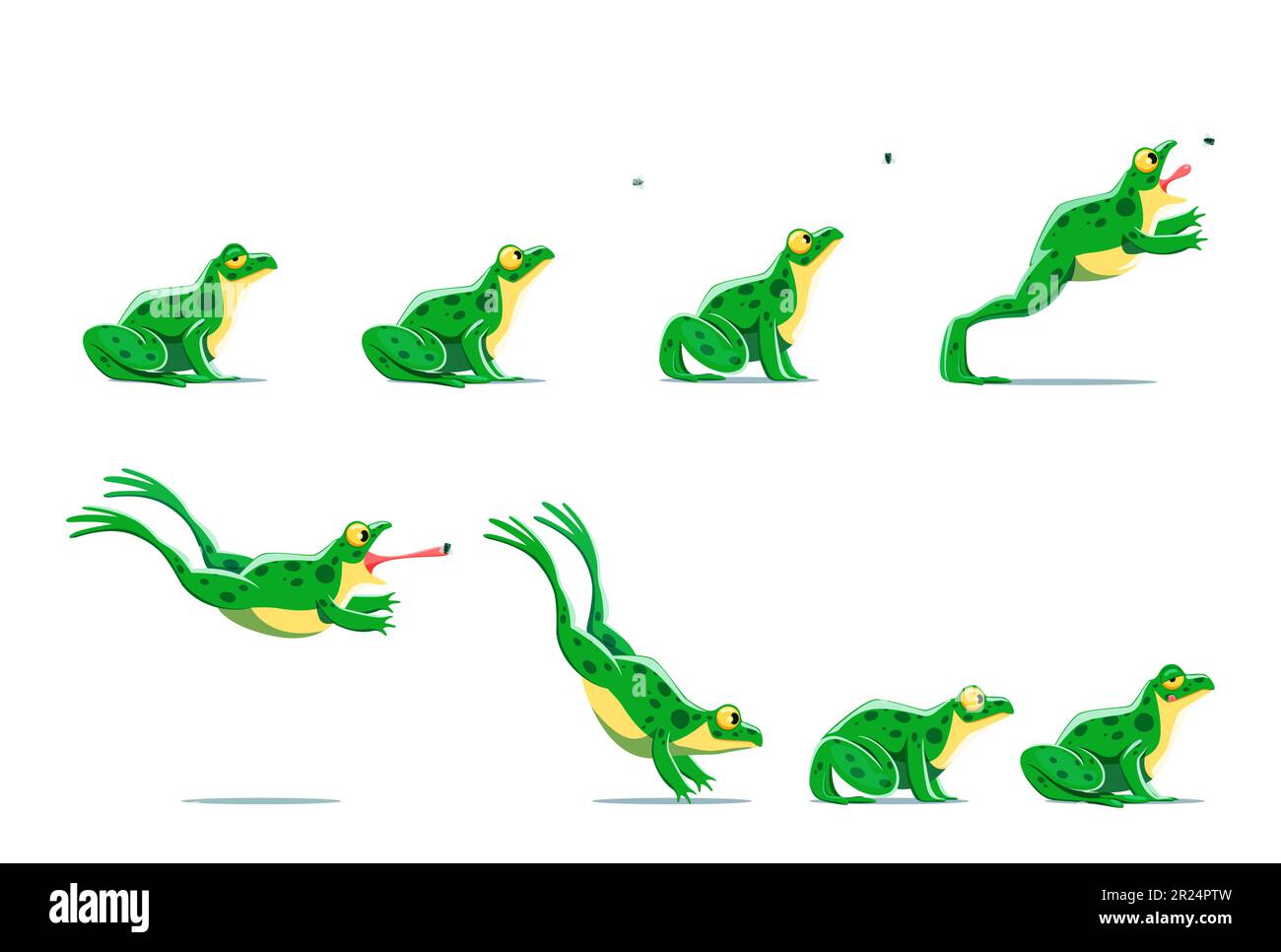 Passover Frogs Jumping Animation