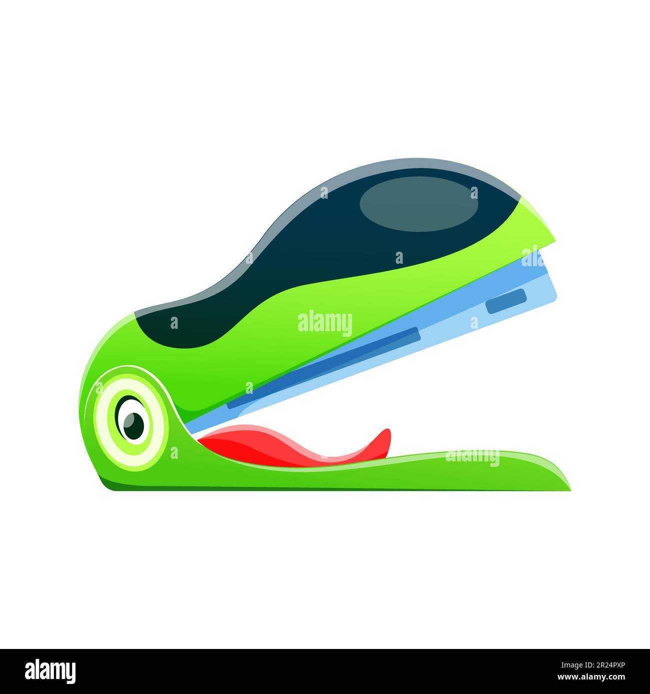 Cartoon stapler, school character and education mascot, vector funny ...