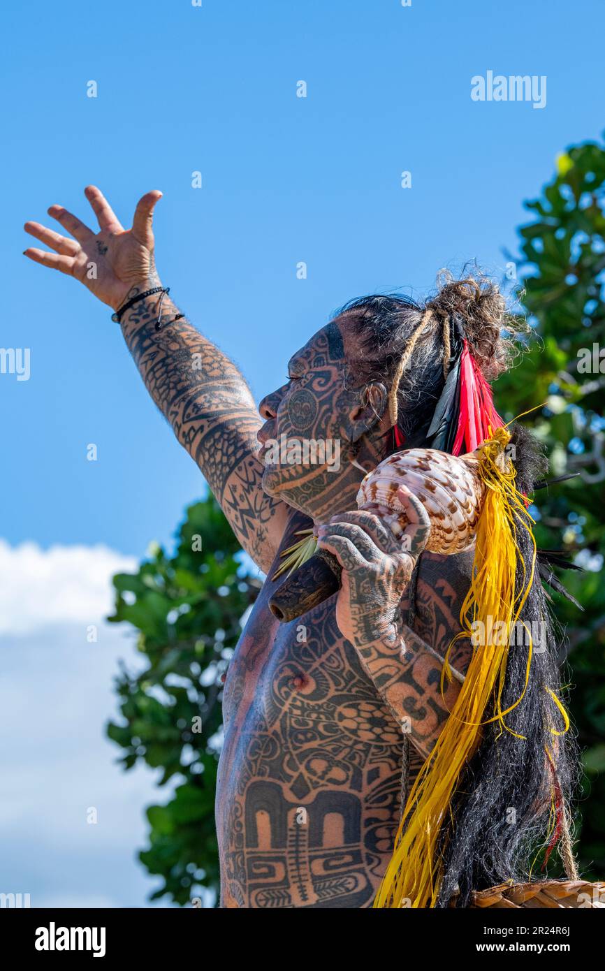 Polynesian tattoo detail hi-res stock photography and images - Alamy