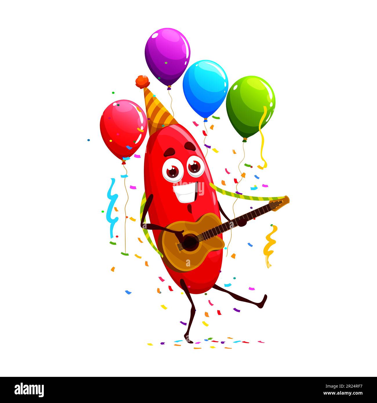 Cartoon barberry character, birthday holiday. Children party happy ...