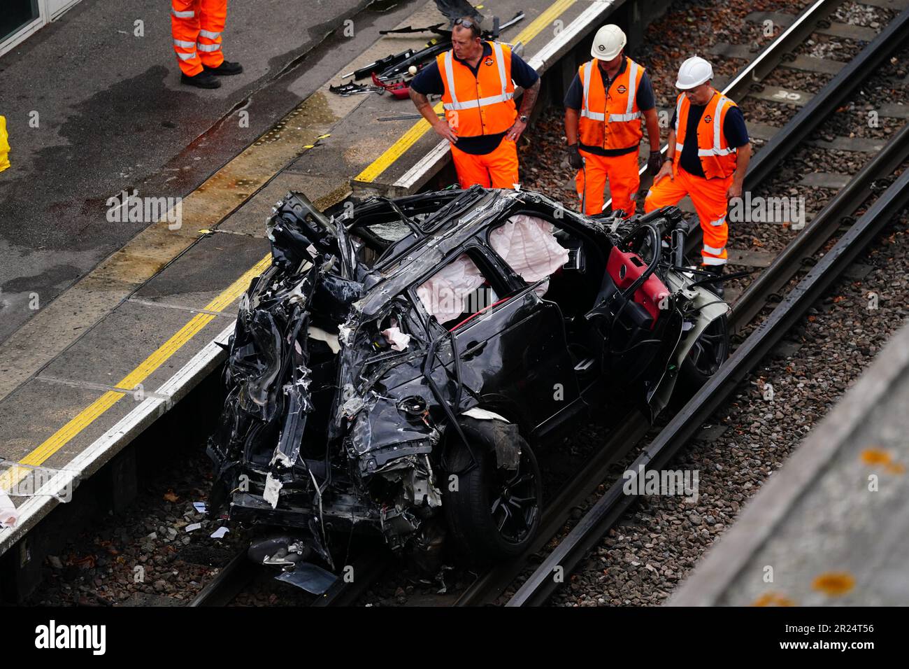 EDITORS NOTE: GRAPHIC IMAGE File photo dated 22/08/22 of the scene of a ...