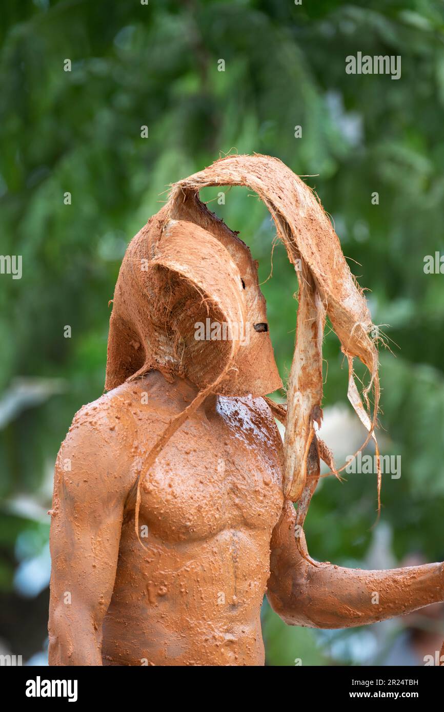 Solomon Islands, Santa Ana aka Owaraha, village of Ghupuna. Traditional ...