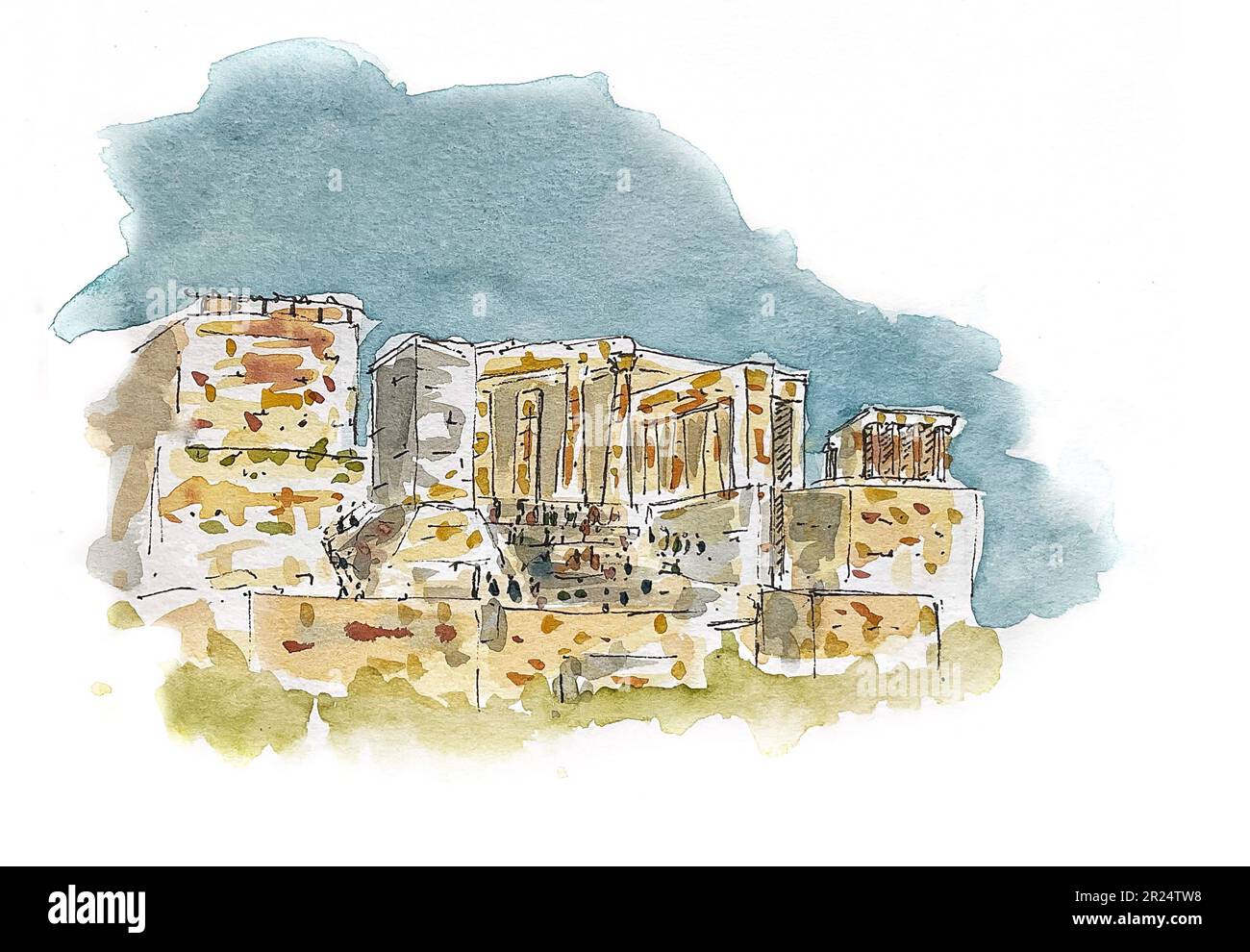 Parthenon and acropolis Cut Out Stock Images & Pictures - Alamy