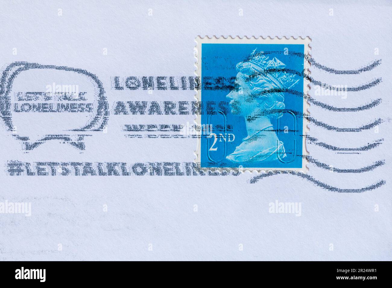 Let's talk loneliness loneliness awareness week message stamped with ...