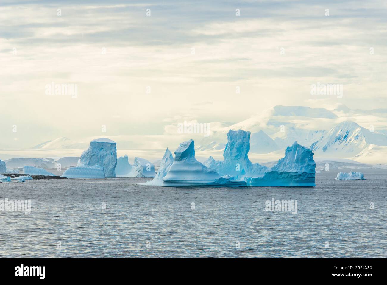 French Passage, Antarctica. Beautiful iceberg in the waters of the ...