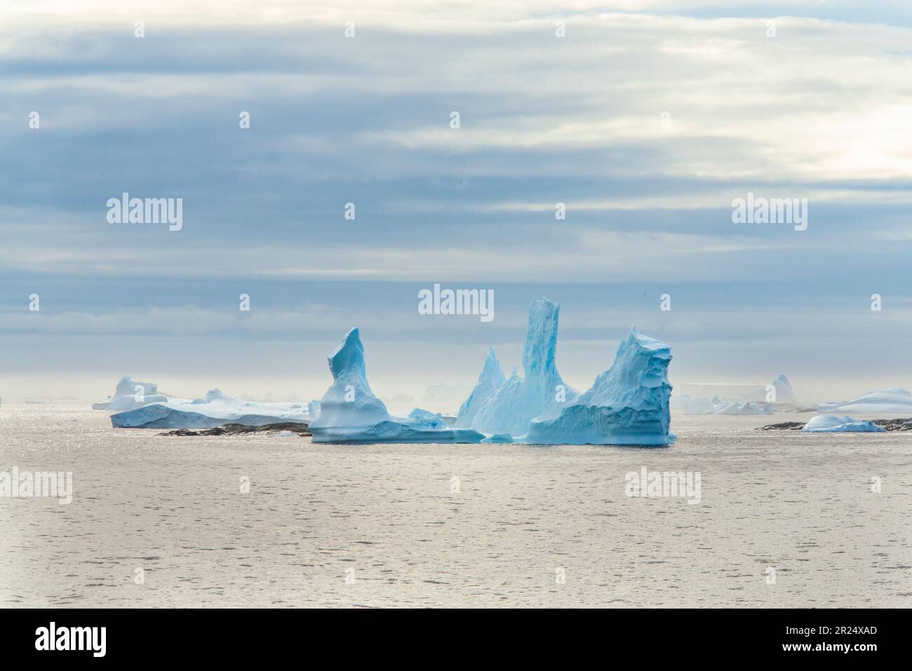 French Passage, Antarctica. Beautiful iceberg in the waters of the ...