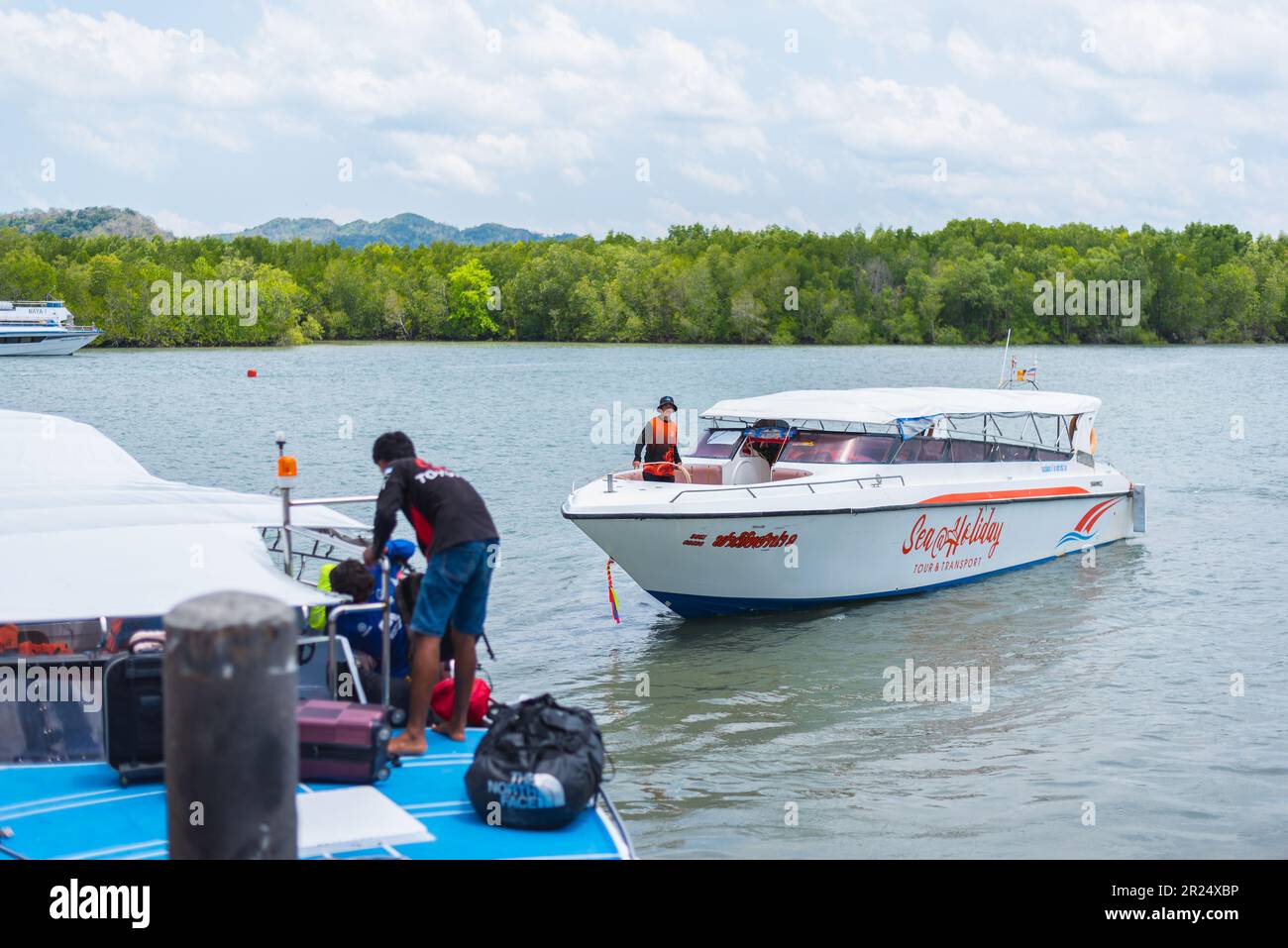 Pak Bara, Thailand - April 9, 2023: a speedboat Pak Bara - Koh Lipe ...