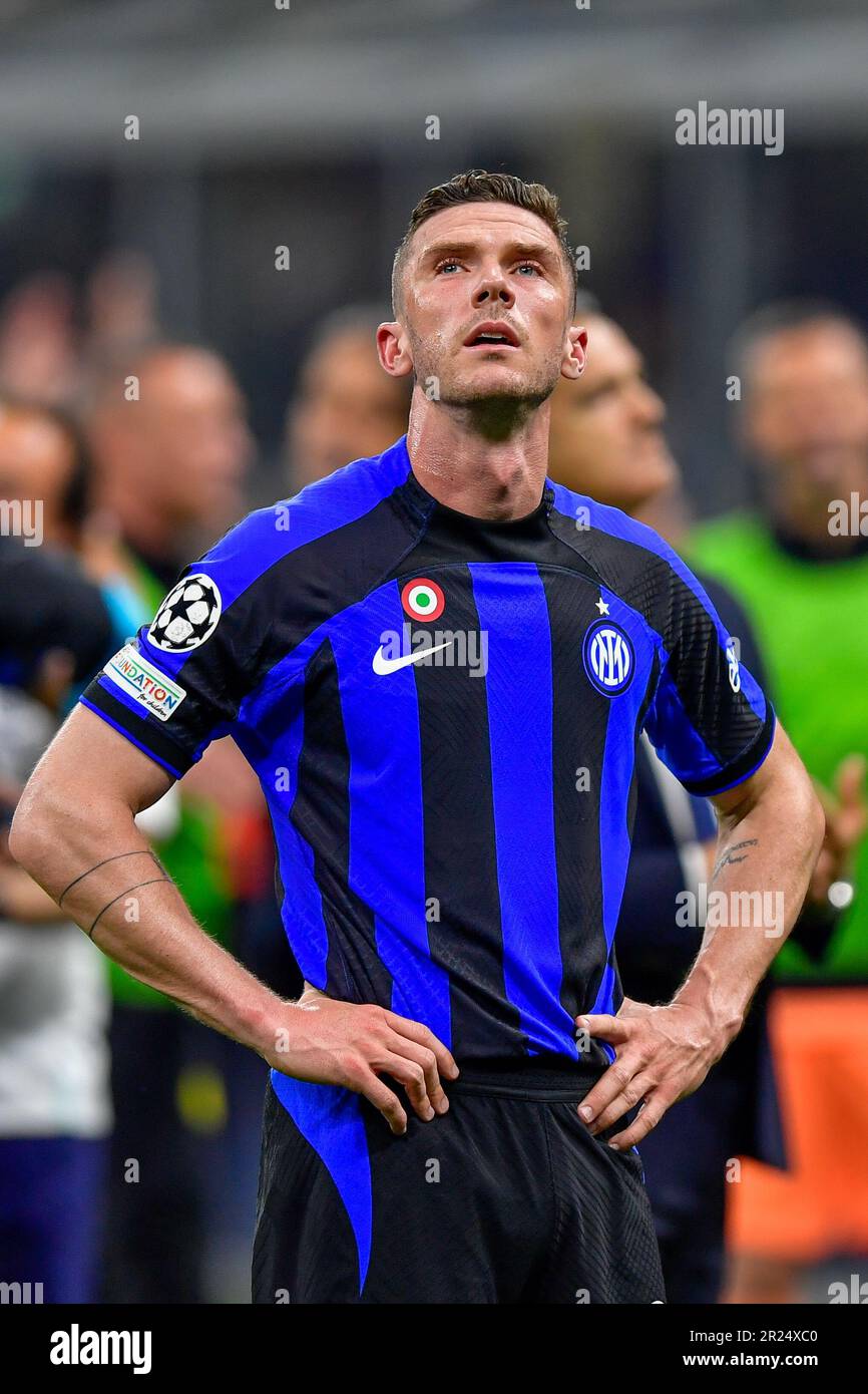 Milano, Italy. 16th May, 2023. Robin Gosens of Inter seen after the ...