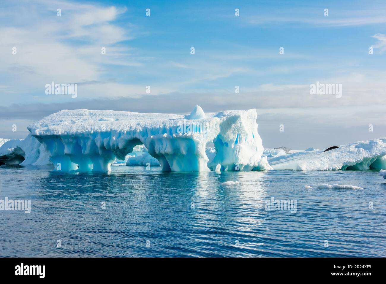 French Passage, Antarctica. Beautiful iceberg in the waters of the ...