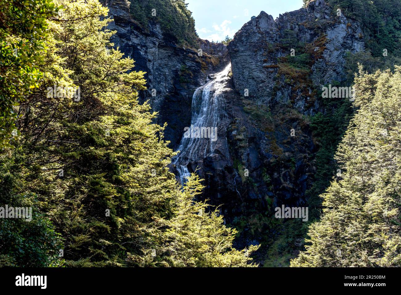 The Waitonga Falls At The End Of The Waitonga Falls Track, Ohakune ...