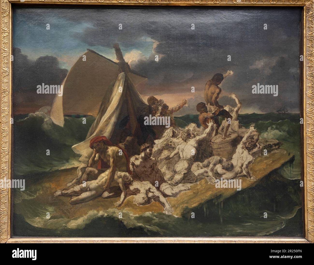 Paris, France - 05 13 2023: Louvre Museum. Second sketch for the ...