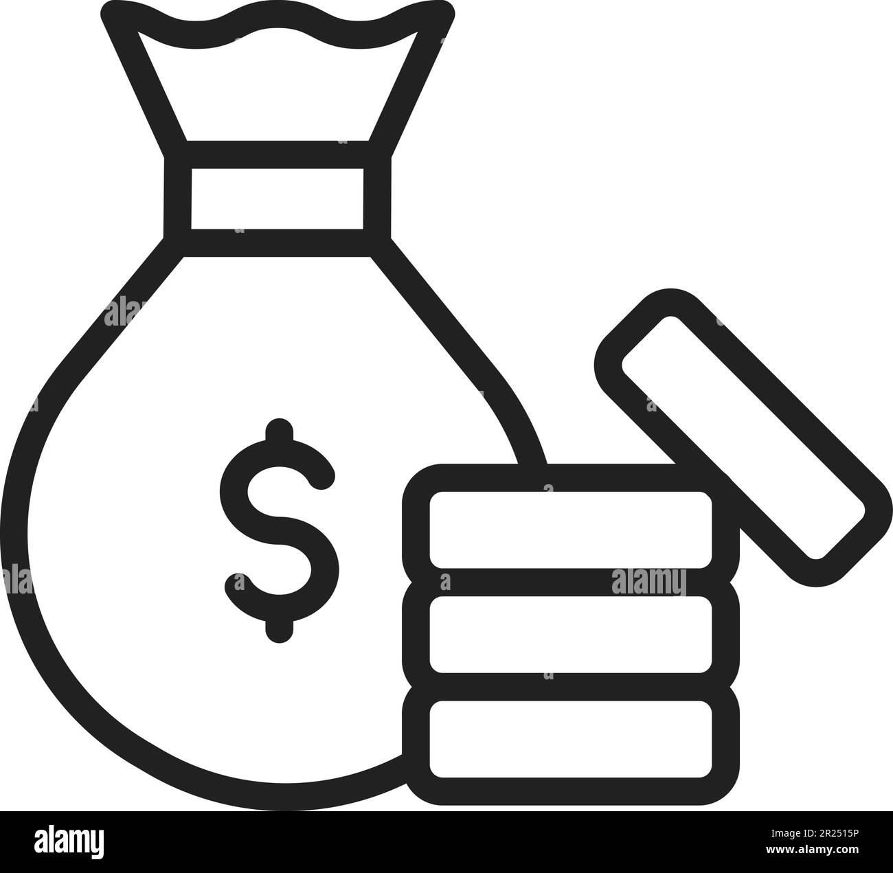 Money Bag icon vector image Stock Vector Image & Art - Alamy