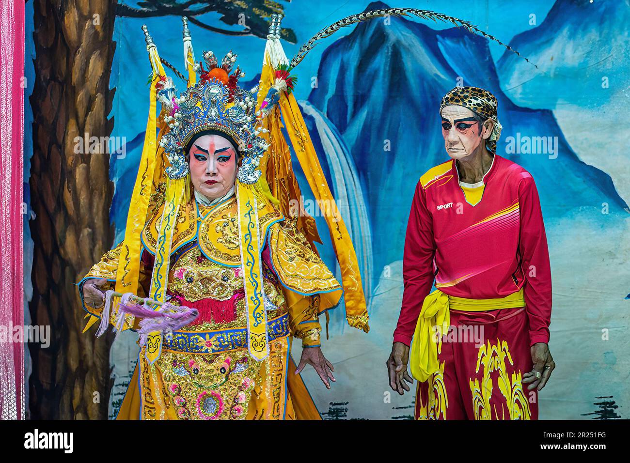 Bangkok, Thailand. 16th May, 2023. Chinese opera performers at a ...