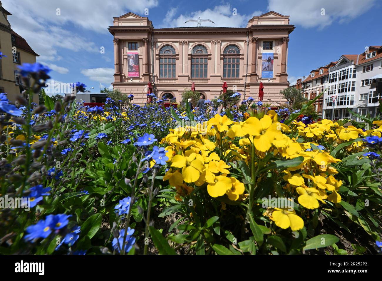 Eisenach, Germany. 17th May, 2023. The seven-meter sculpture of an ...