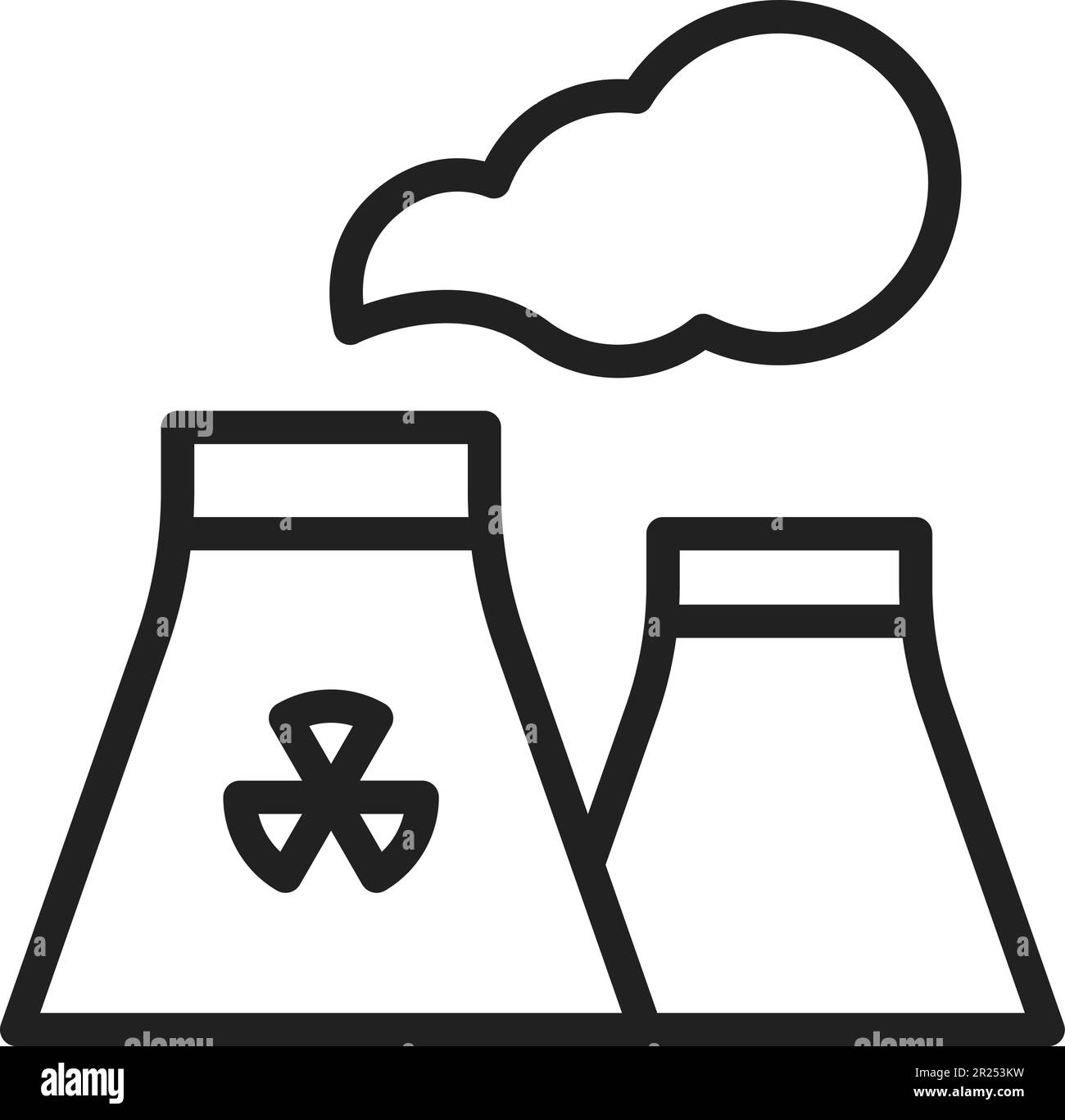 Nuclear Plant icon vector image Stock Vector Image & Art - Alamy