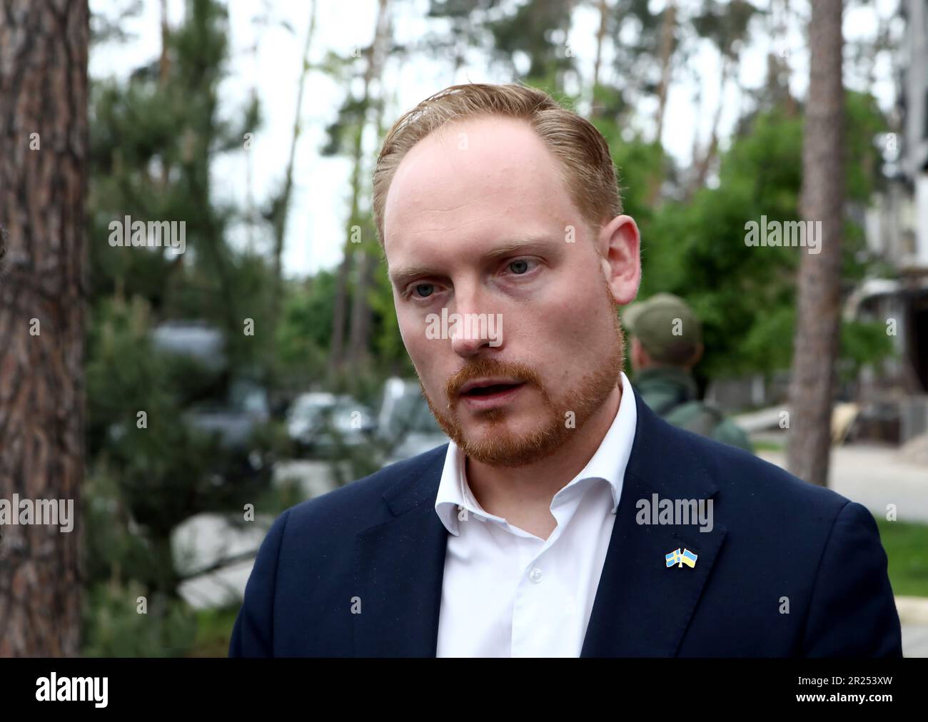 Non Exclusive: BUCHA, UKRAINE - MAY 16, 2023 - Chair of the Committee ...