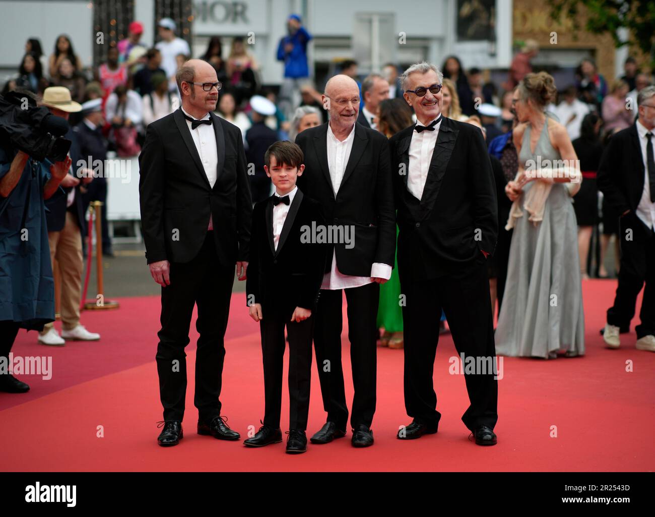 Daniel Kiefer, from left, Anton Wenders, Anselm Kiefer, and director ...