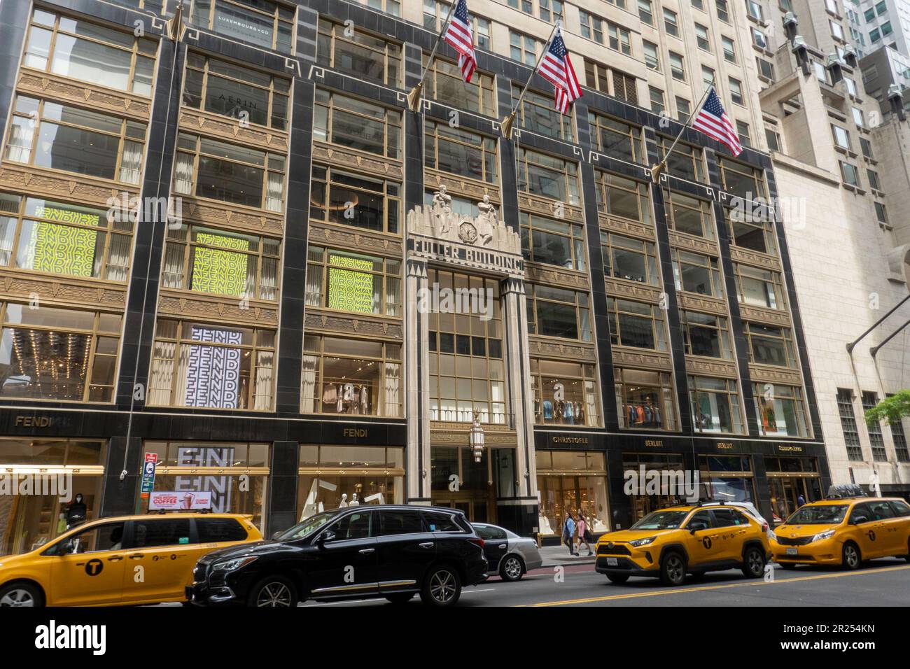 The Fuller Building is a skyscraper at 595 Madison Avenue and e. 57th St., 2023, New York City ...