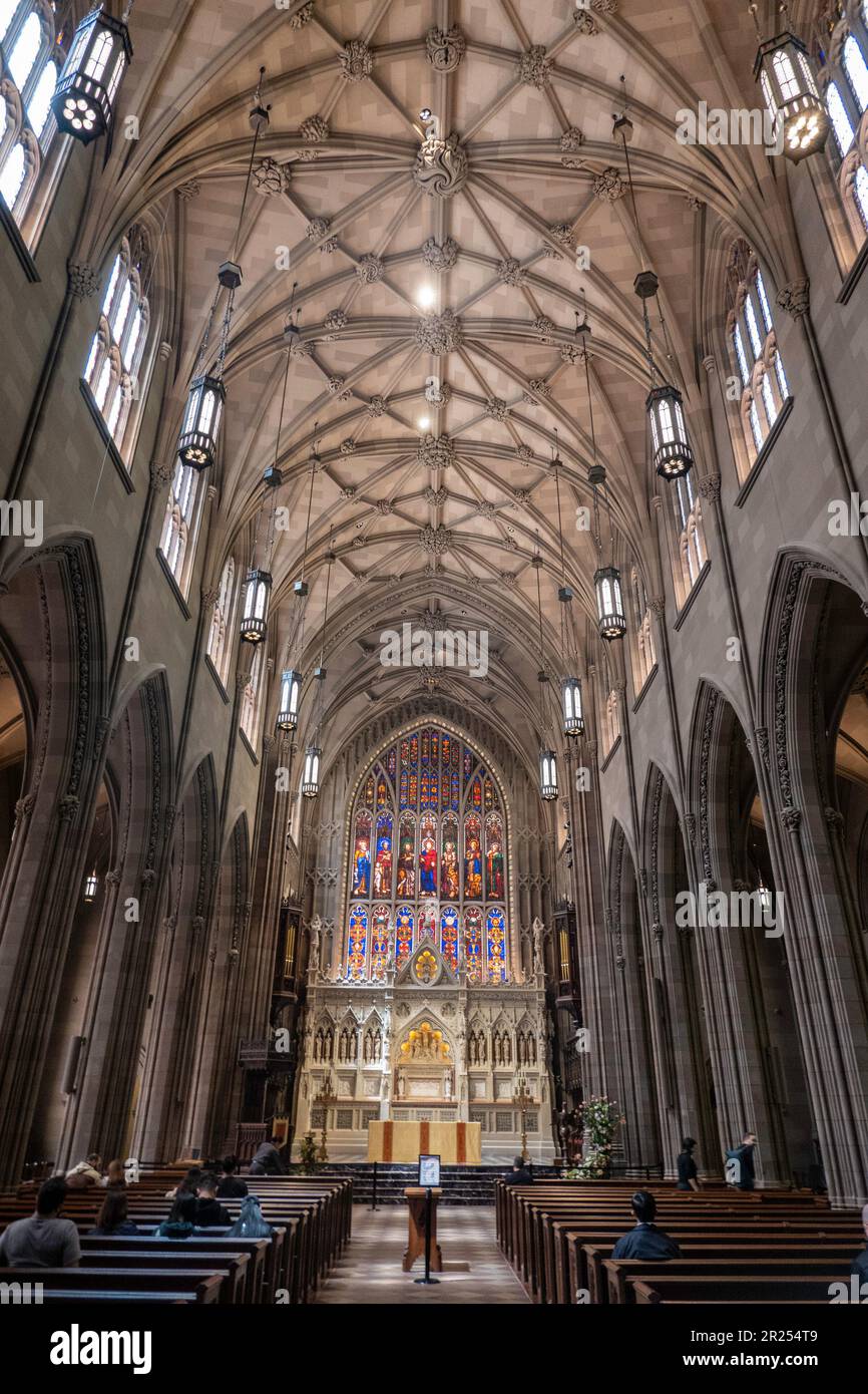 Trinity Church is an historic landmark in Lower Manhattan, New York ...