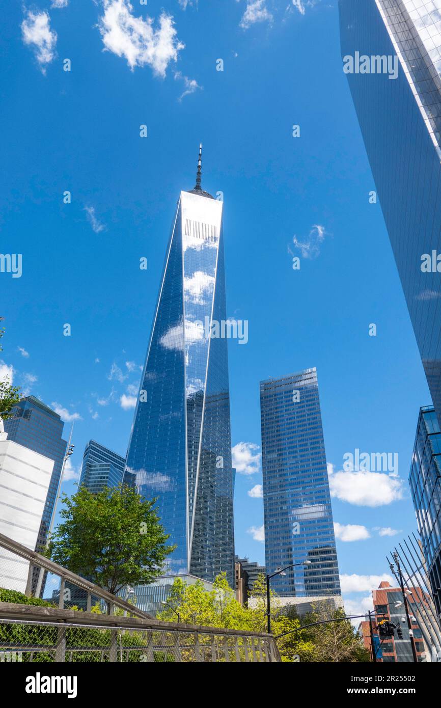 The Freedom Tower is a skyscraper adjacent to the 911 memorial, 2023 ...