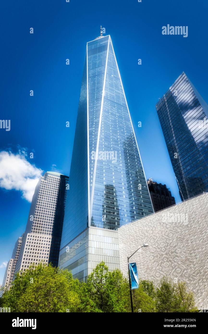 The Freedom Tower is a skyscraper adjacent to the 911 memorial, 2023 ...