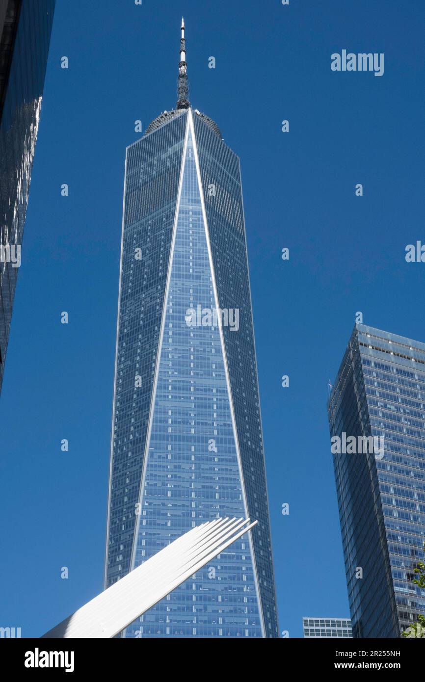 The Freedom Tower is a skyscraper adjacent to the 911 memorial, 2023 ...