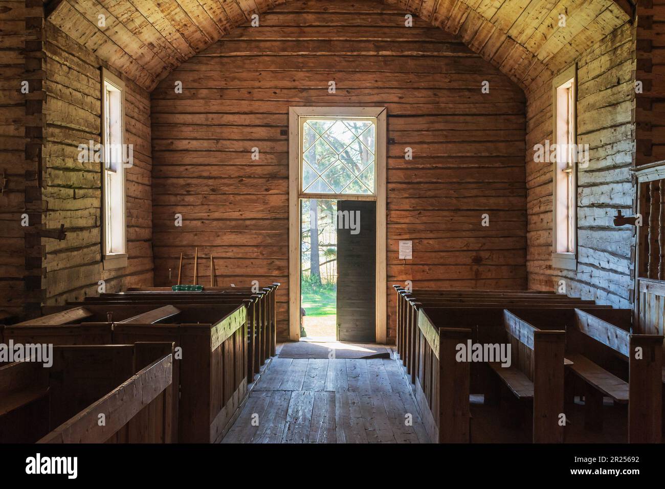 Old wooden church of Seili (Själö) island Stock Photo - Alamy