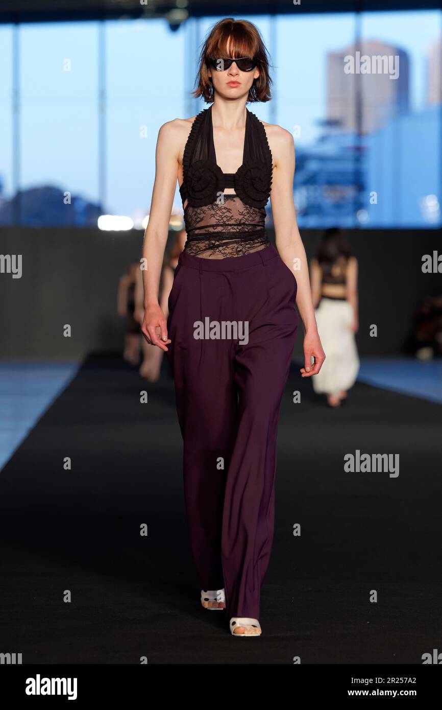 Sydney, Australia. 16th May, 2023. A model walks the runway during the ...