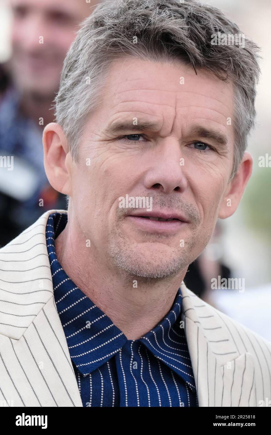 Cannes, France. 17th May, 2023. Ethan Hawke photographed at the ...