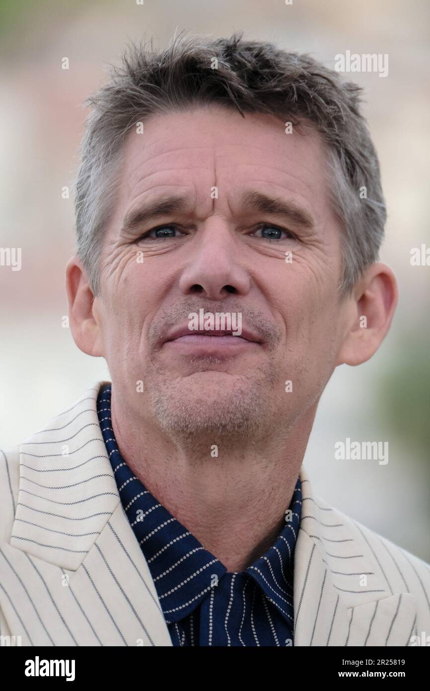 Cannes, France. 17th May, 2023. Ethan Hawke photographed at the ...
