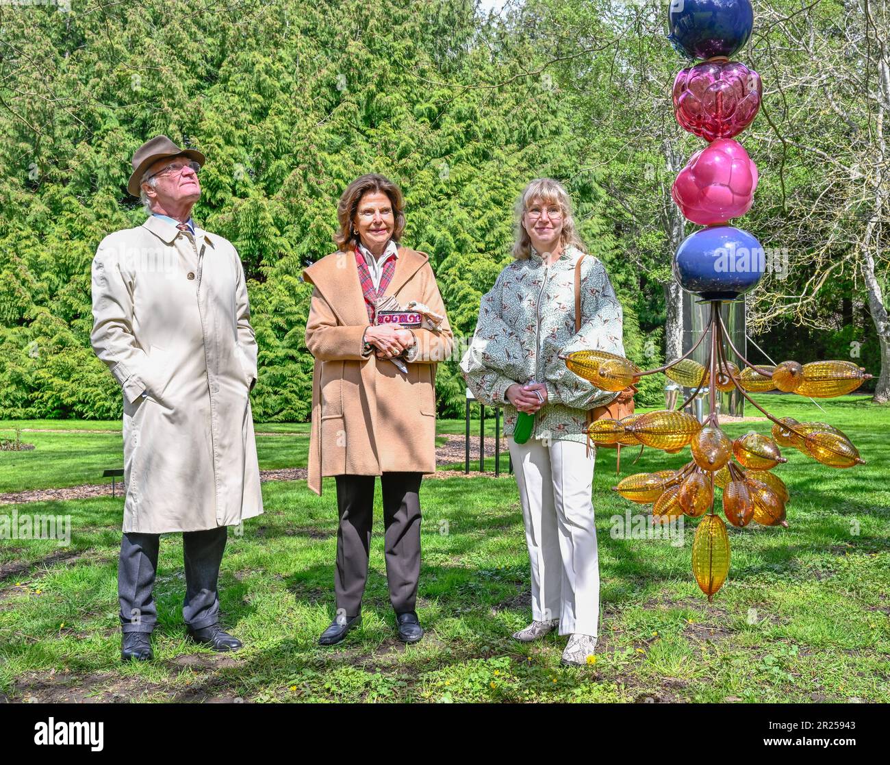 Borgholm, Sweden. 17th May, 2023. King Carl Gustaf and Queen Silvia ...