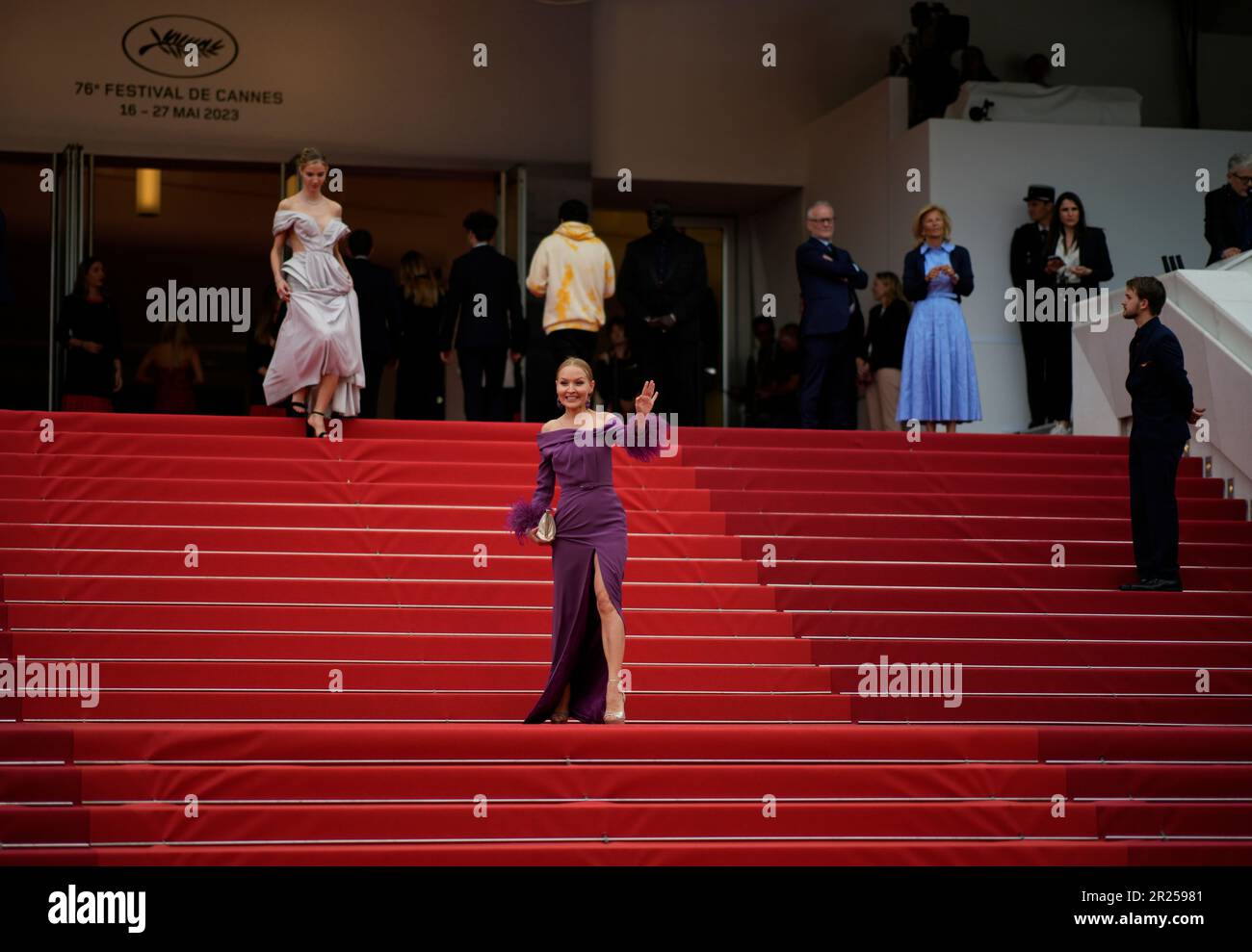 Stefaniya Makarova poses for photographers upon arrival at the premiere ...