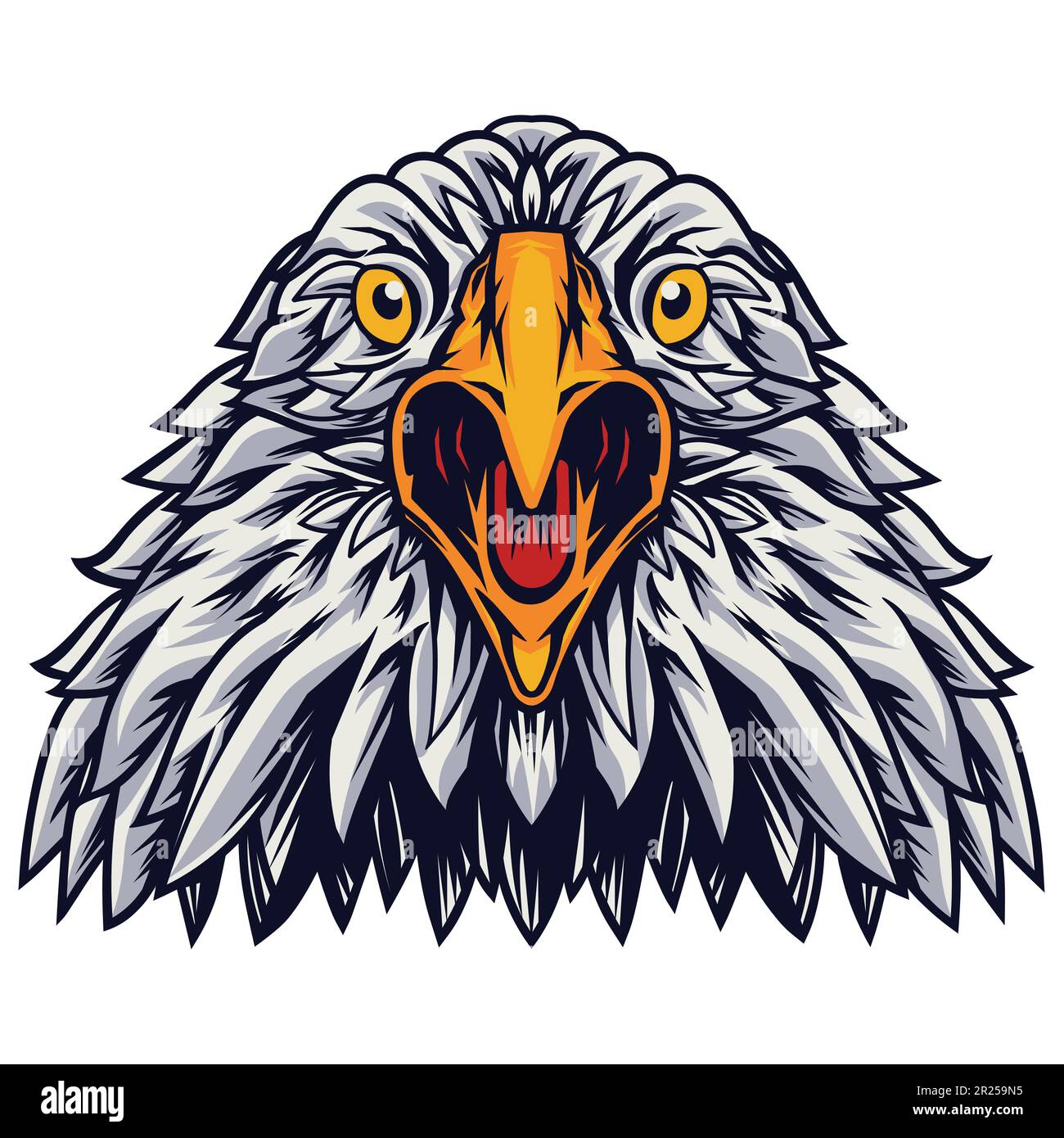 Eagle Head Front Vector