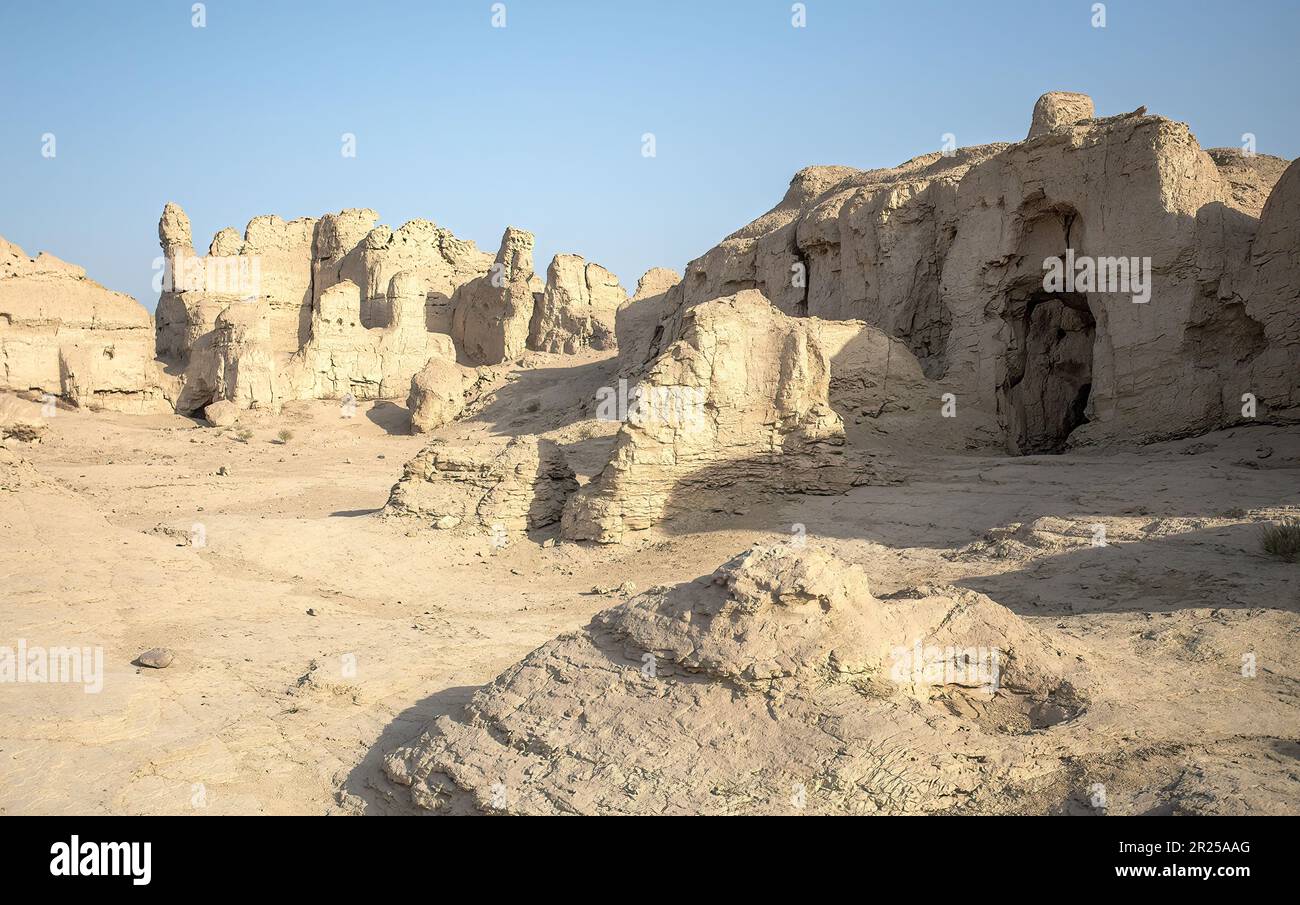 The melting ruins of Jiaohe Stock Photo - Alamy