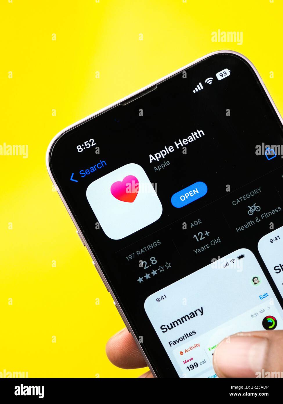 Apple health app icon hi-res stock photography and images - Alamy