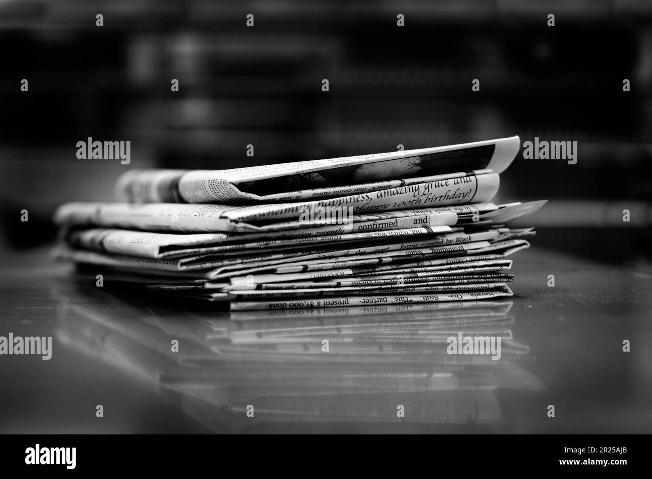 Stack old newspaper recycle hi-res stock photography and images - Alamy